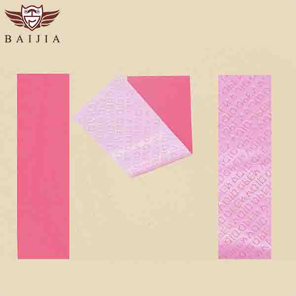 Tamper Evident Label Materials (Competitive Distributing Price)